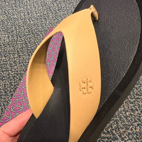 Tory Burch | Shoes | Tory Burch Leather Platform Flip Flops ...